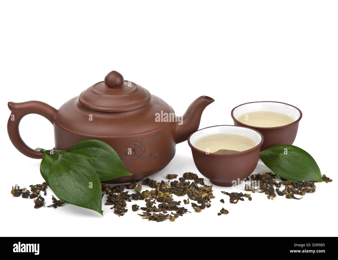green tea isolated Stock Photo - Alamy