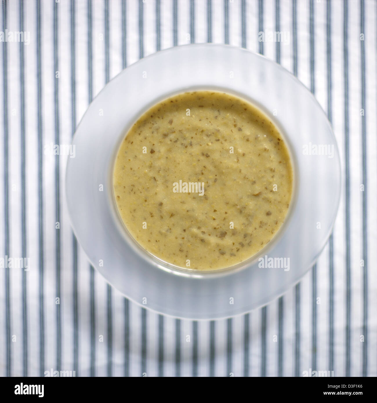 Pea rocket lovage soup Stock Photo - Alamy