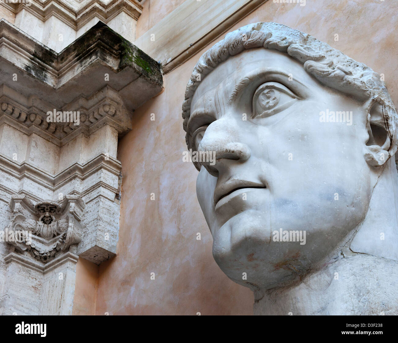 Statue of Colossus of Constantine the Great in Rome Stock Photo - Alamy