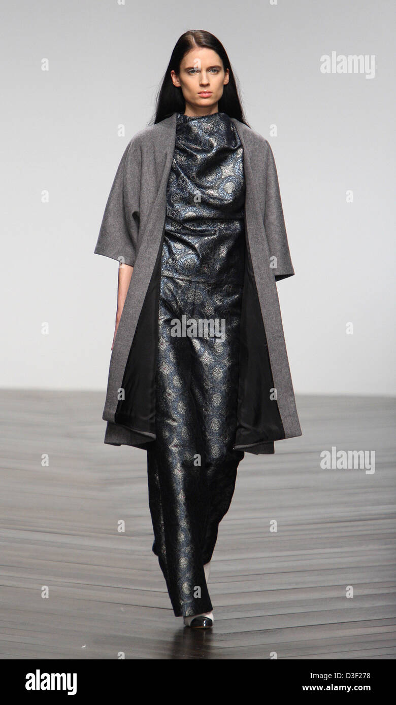 London, UK. 18th Feb, 2013. Osman A/W 2013/14 collection shown during ...