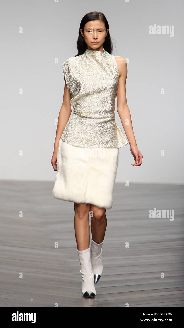 London, UK. 18th Feb, 2013. Osman A/W 2013/14 collection shown during ...
