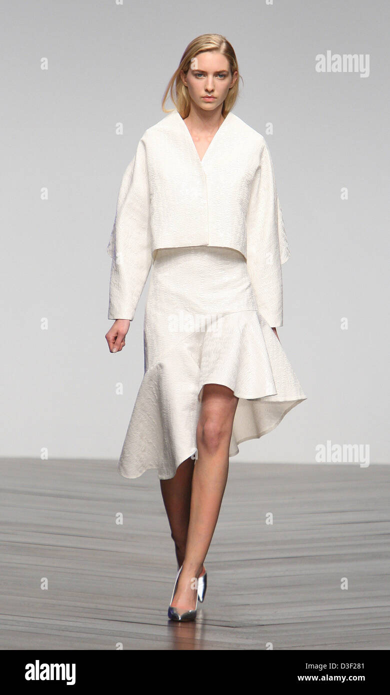 London, UK. 18th Feb, 2013. Osman A/W 2013/14 collection shown during ...