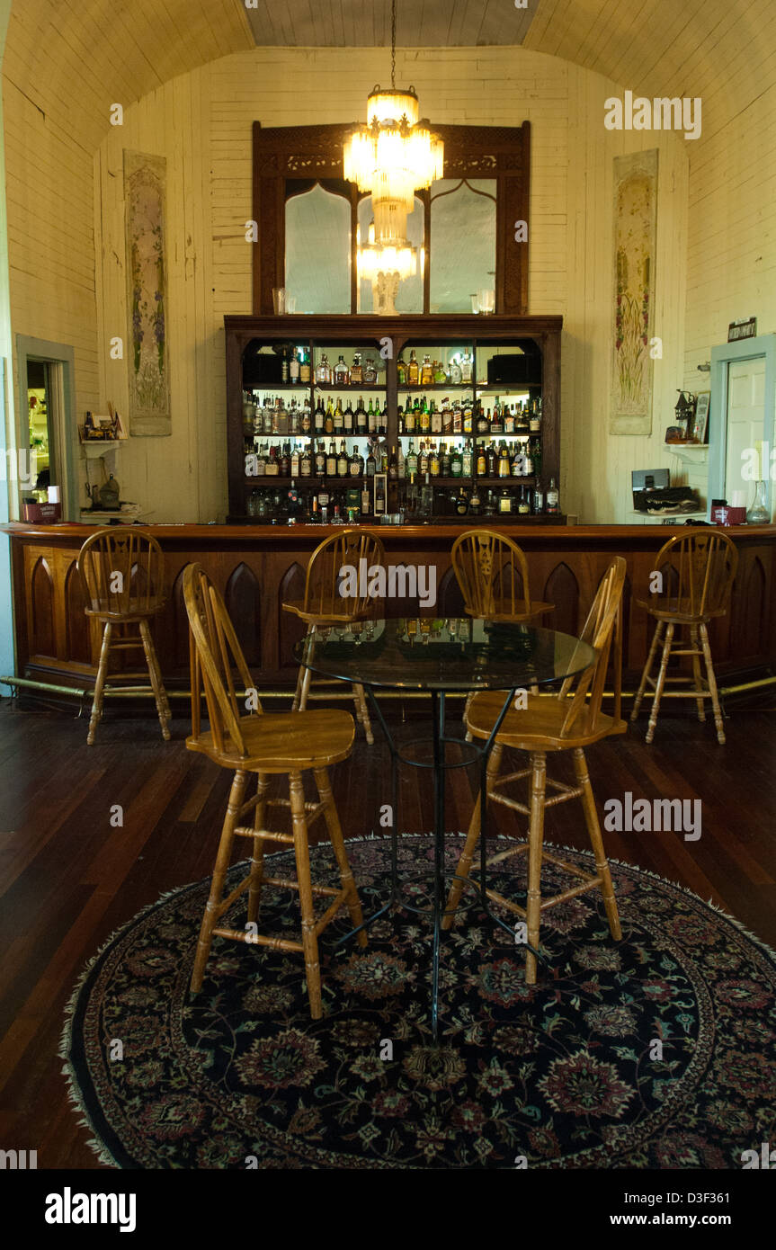 Bar and dining room at Woodland Plantation, Louisiana Stock Photo - Alamy