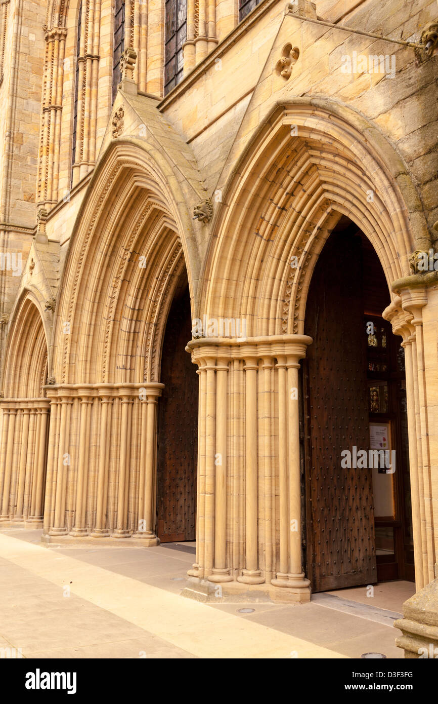 The entrance to Ripon Cathedral North Yorkshire England Stock Photo - Alamy