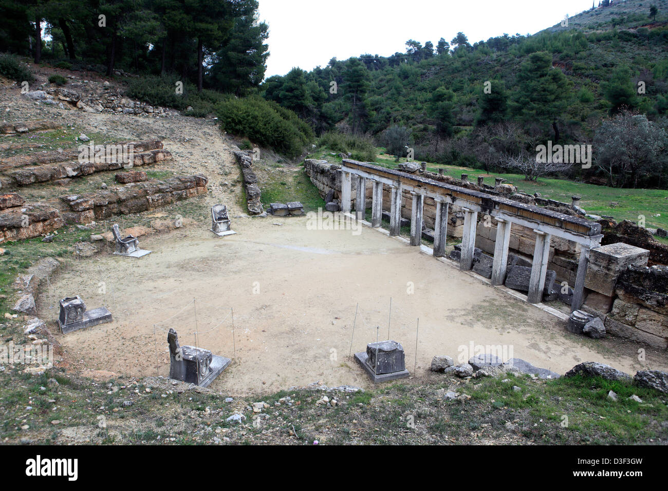 greece attica the ancient ruins of the amphiareion of oropos Stock ...