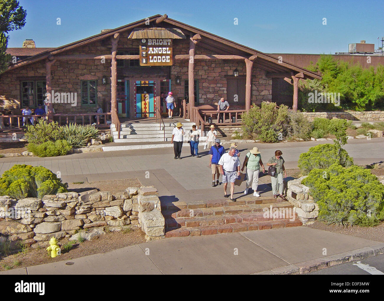 Grand Canyon National Park: 0507 01458 Bright Angel Lodge Stock Photo ...