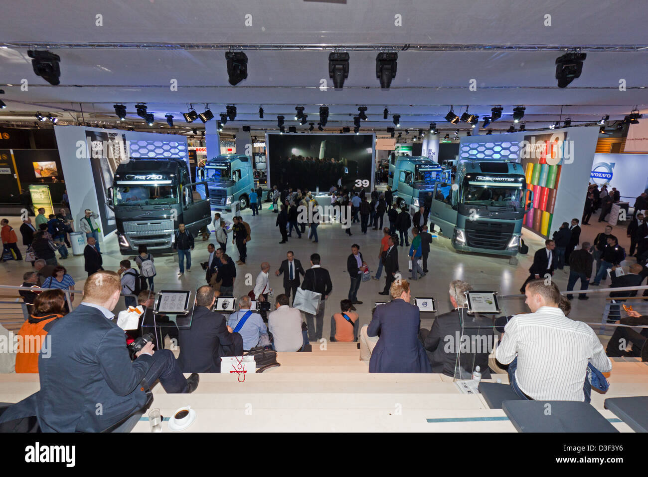 Visitors at the IAA International Motor Show for Commercial Vehicles ...