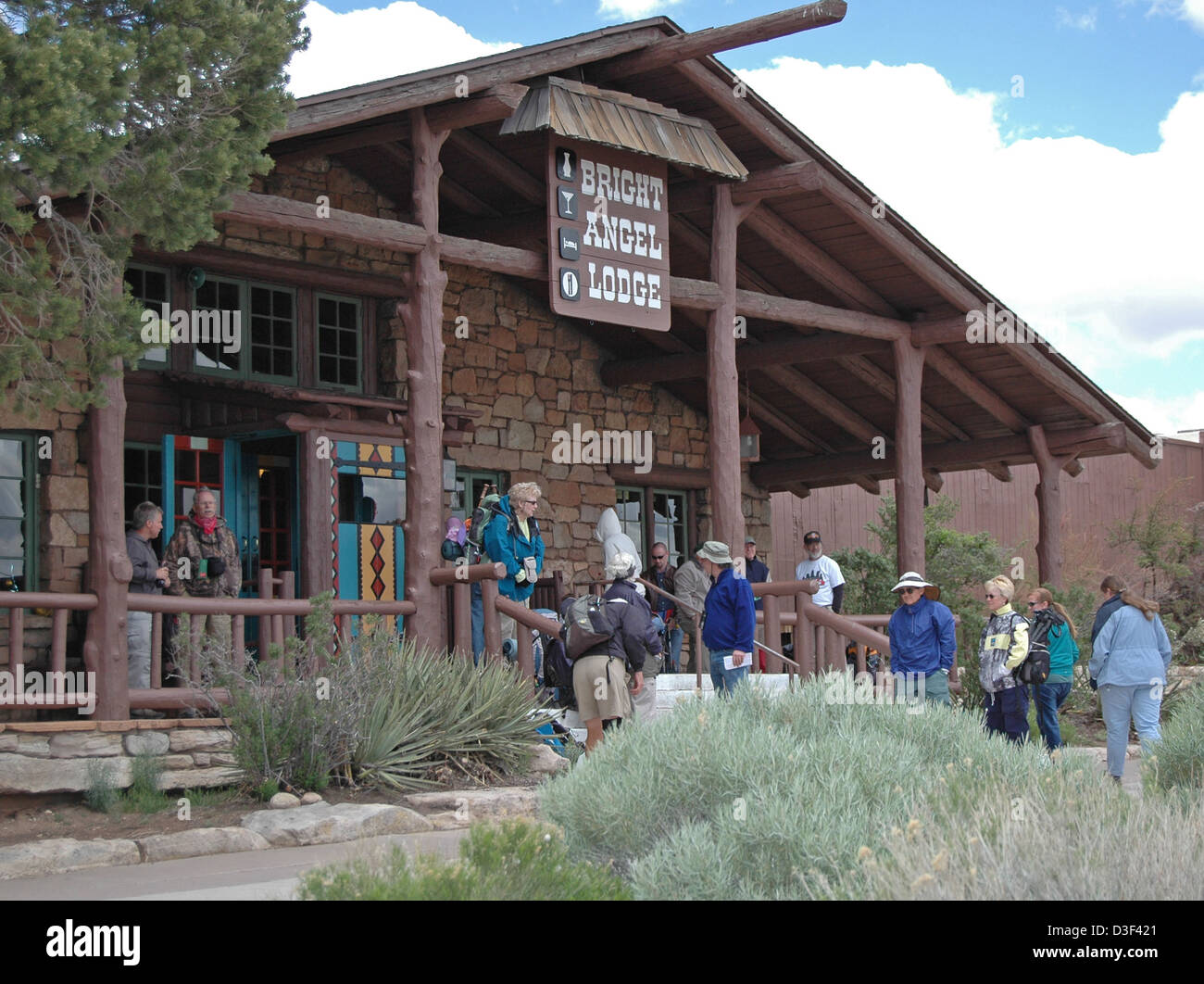 Bright Angel Lodge, a historic building at Grand Canyon National Park ...