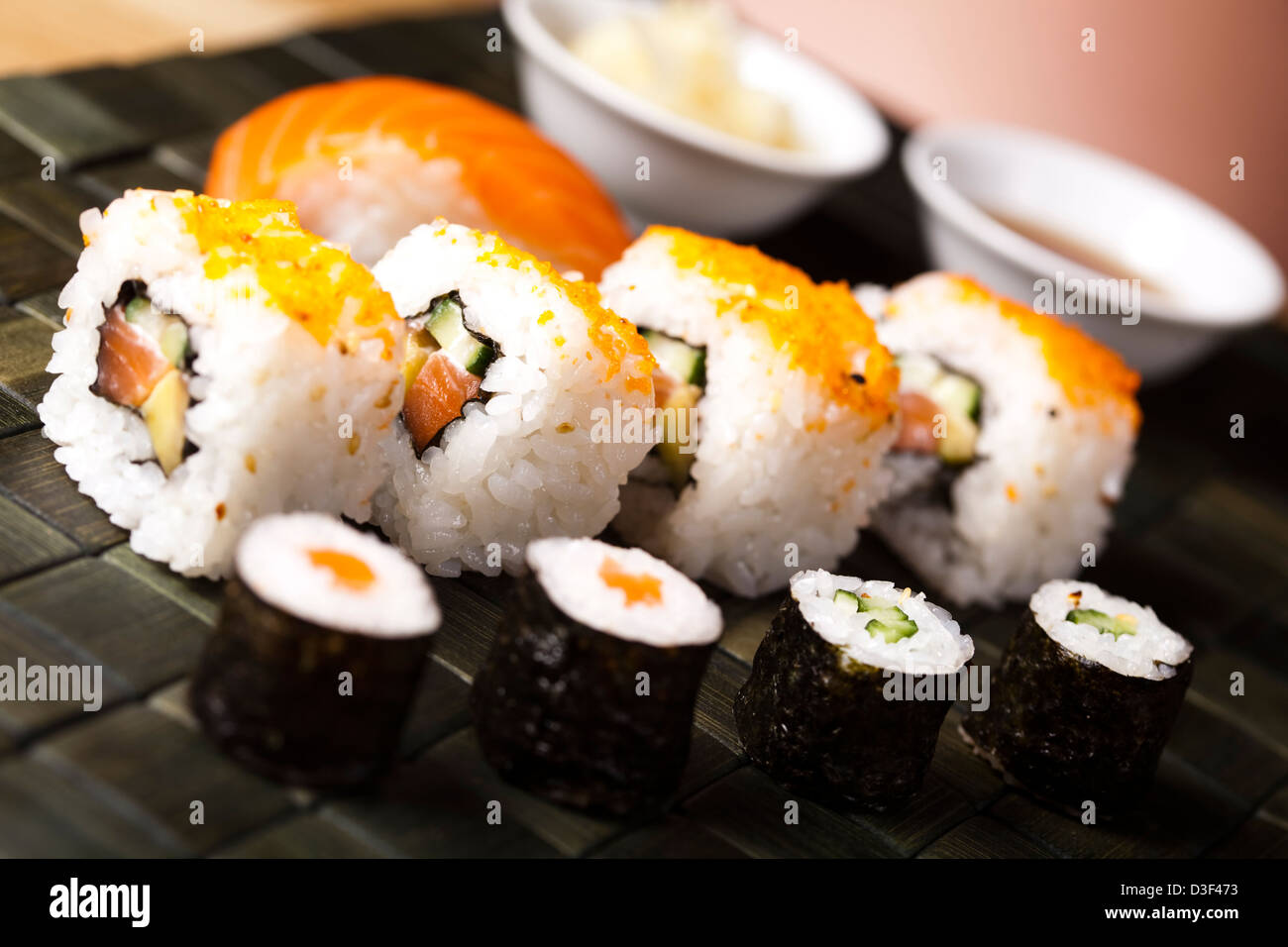 Set of sushi Stock Photo - Alamy
