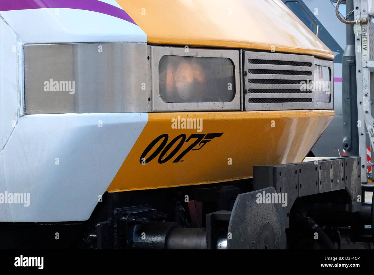 London, UK. 18th Feb, 2013. James Bond 007 Skyfall promo train at ...