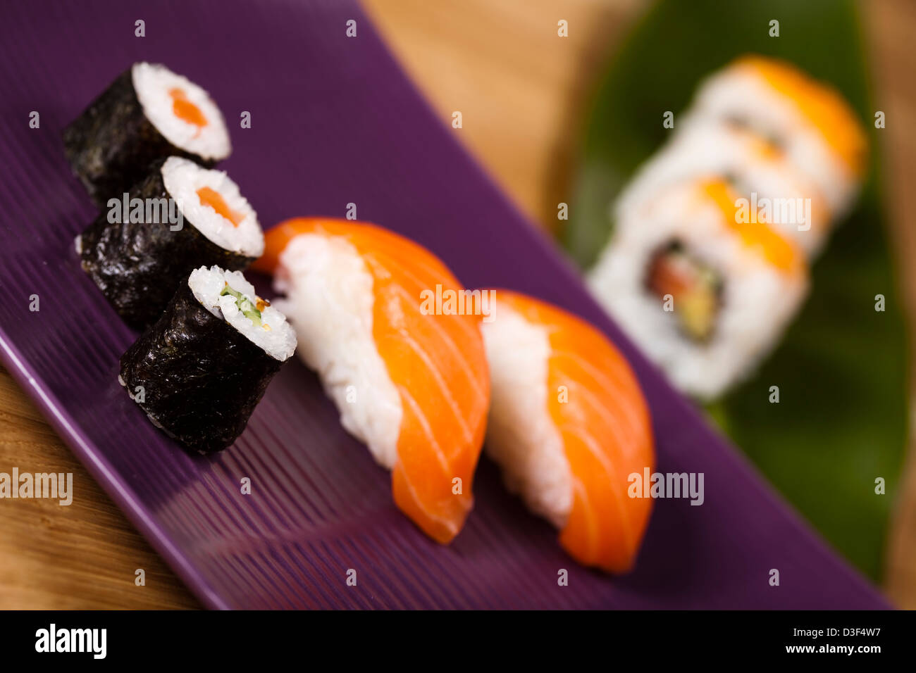 Japanese mix sushi Stock Photo - Alamy