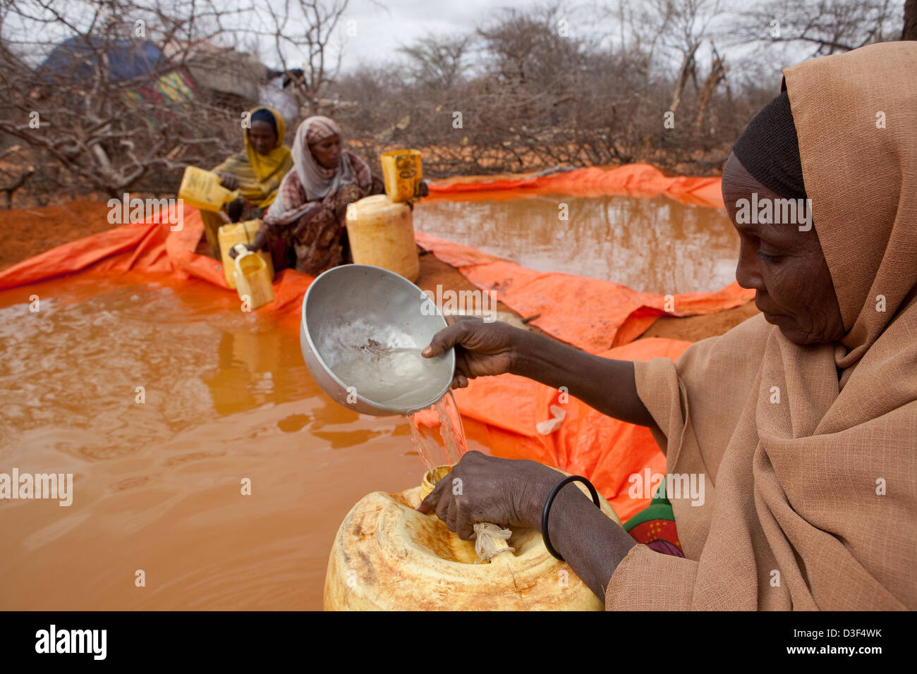 NYTALIYO, ELWAK, EASTERN KENYA, 3rd SEPTEMBER 2009: Pastoralists fill ...