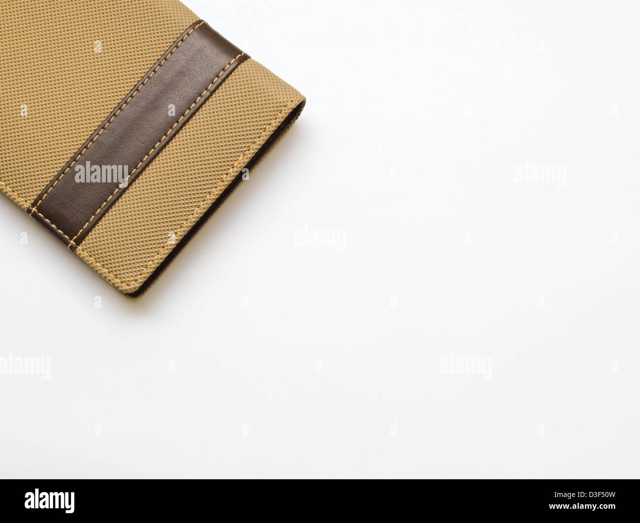 Light brown notebook cover isolated on white background Stock Photo - Alamy