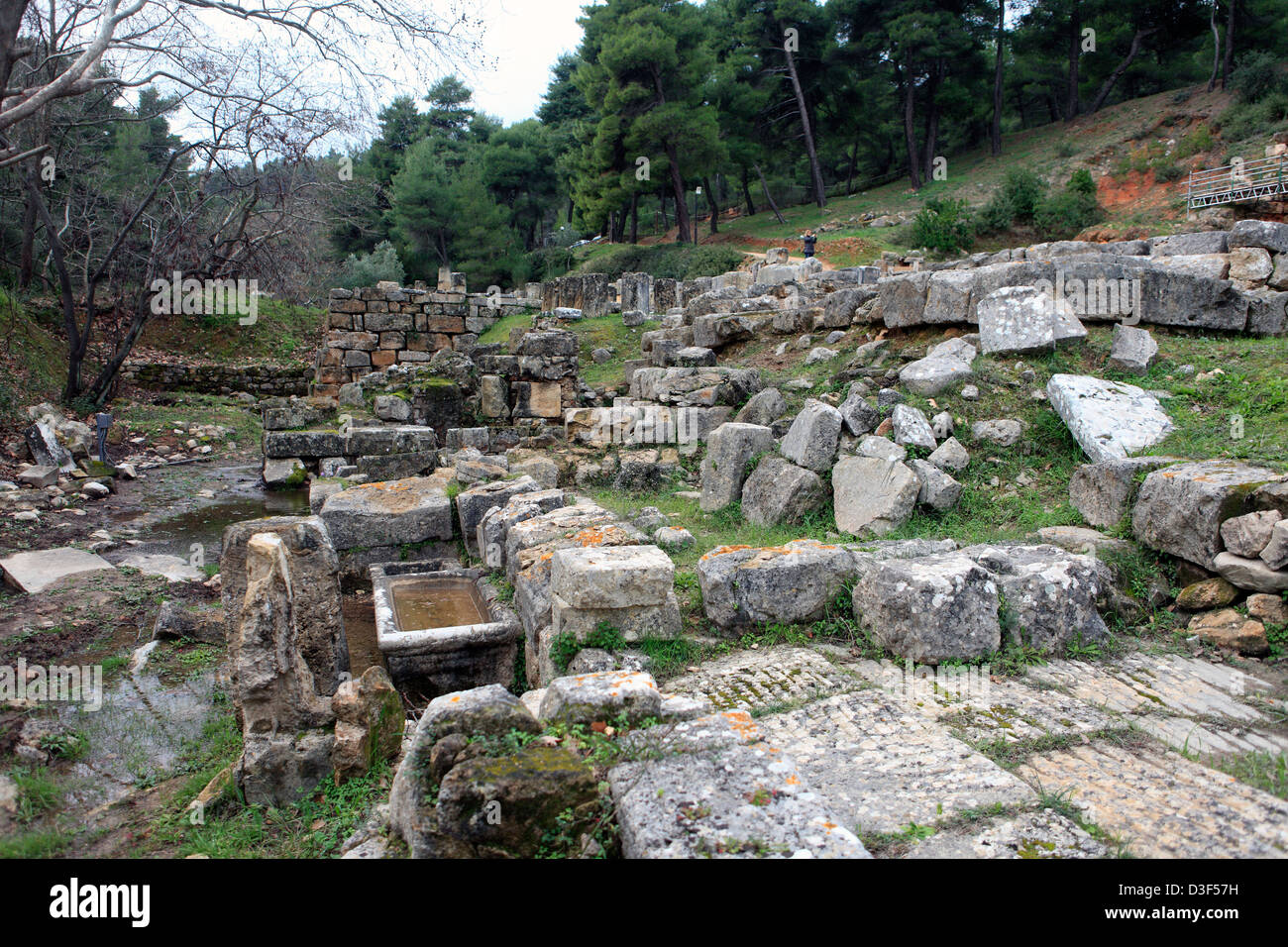 greece attica the ancient ruins of the amphiareion of oropos Stock ...