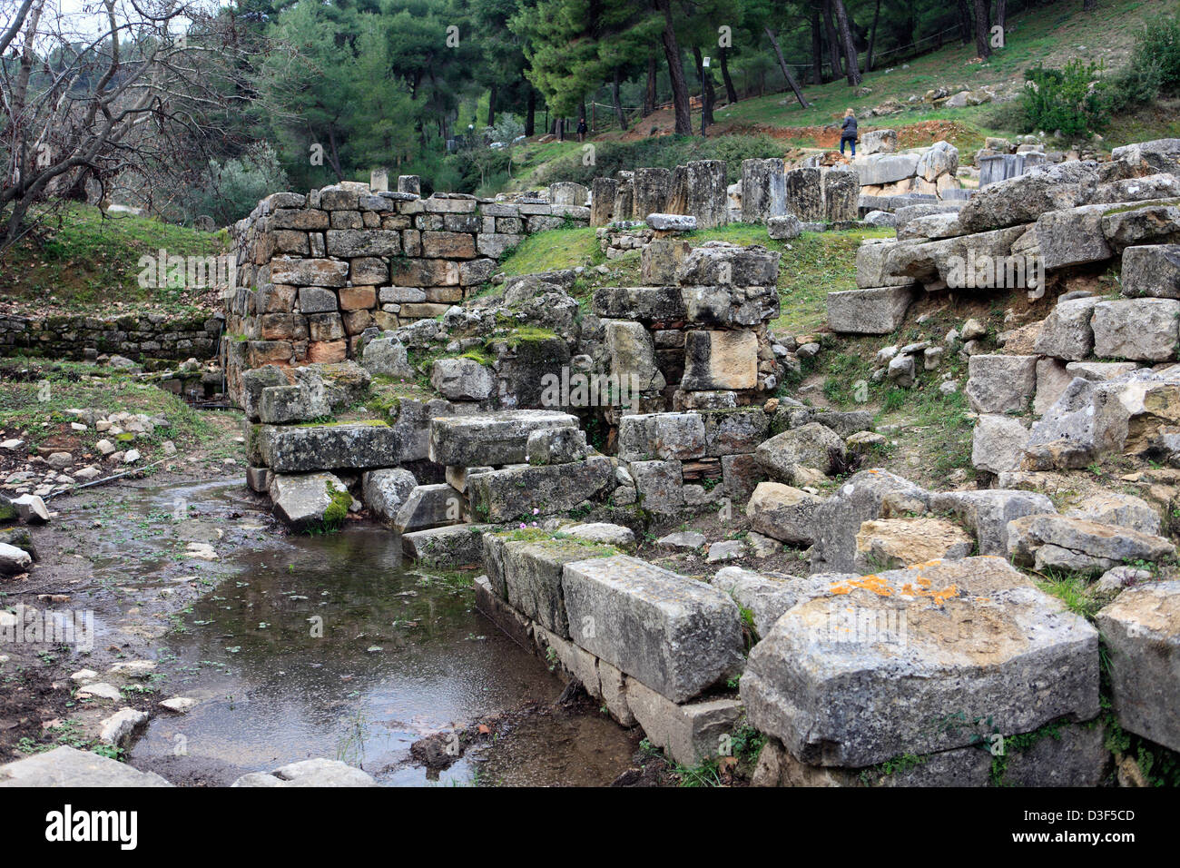 greece attica the ancient ruins of the amphiareion of oropos Stock ...