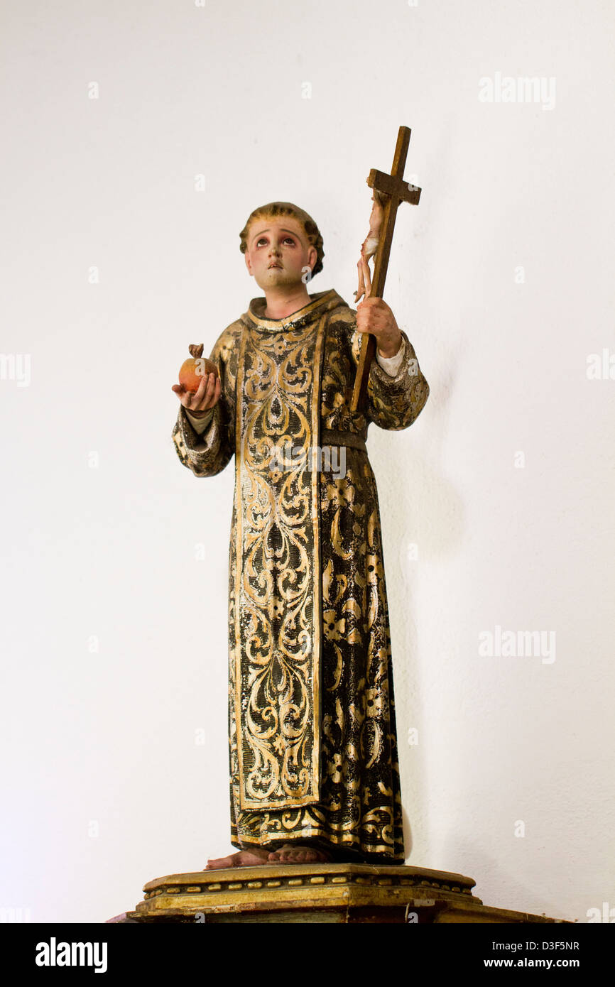 Close view detail a Christian religious statue Stock Photo - Alamy