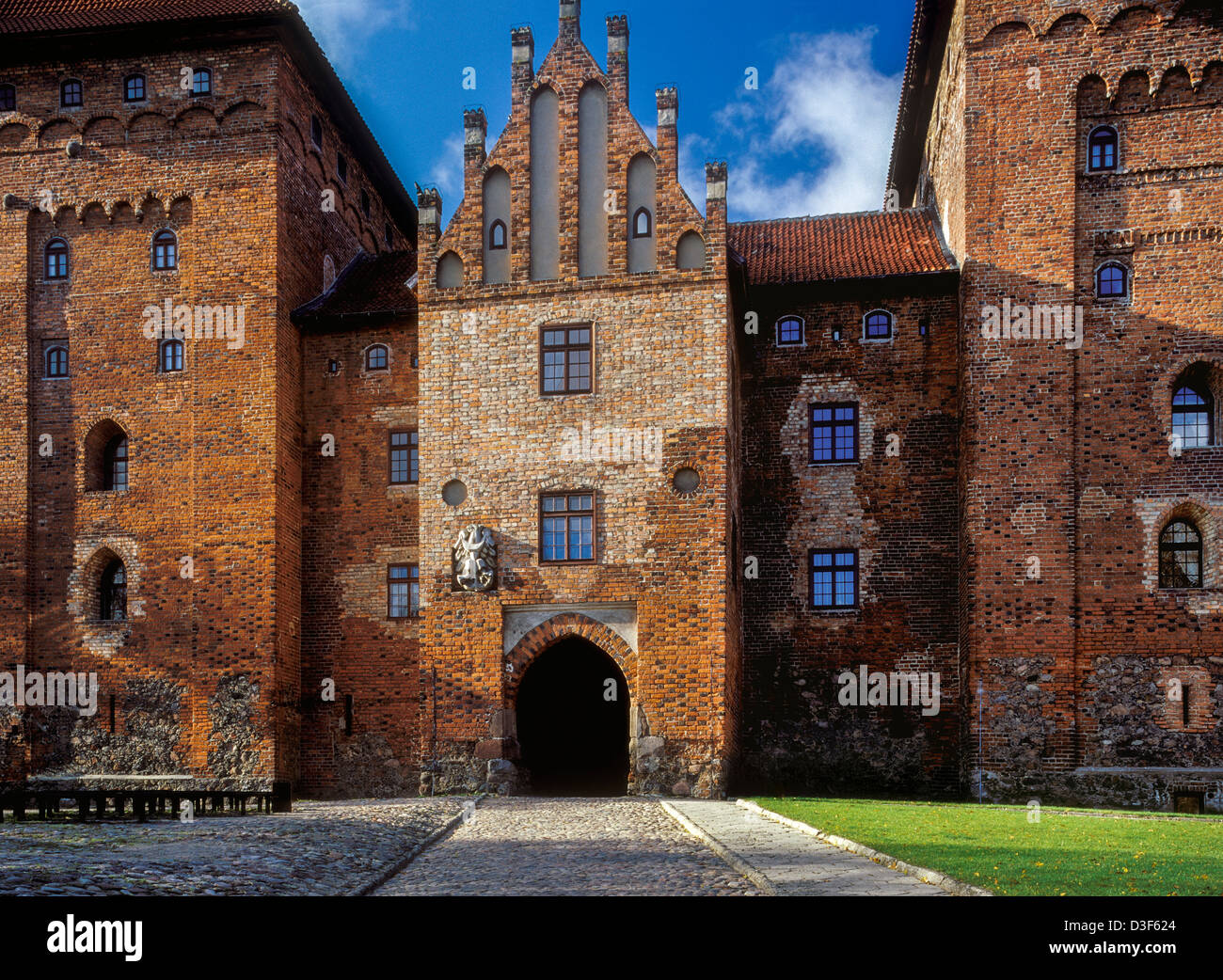 Nidzica teutonic castle, Mazuria, Poland Stock Photo - Alamy