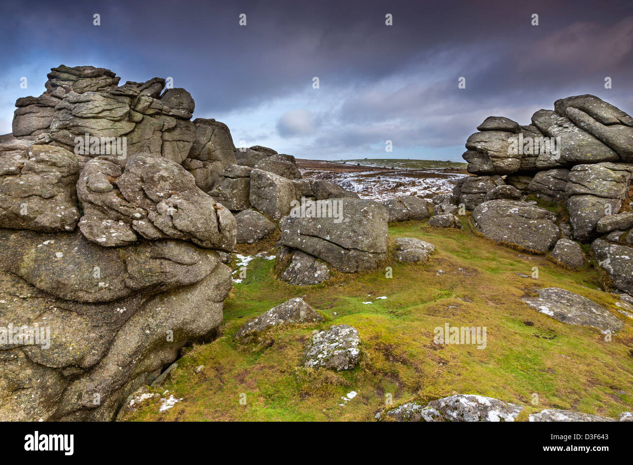 Bonehill rocks dartmoor national park hi-res stock photography and ...