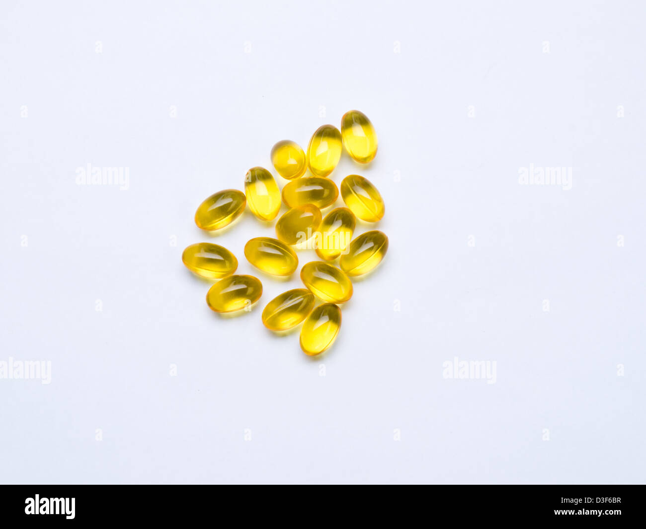 Omega-3 Supplements isolated on white background Stock Photo - Alamy