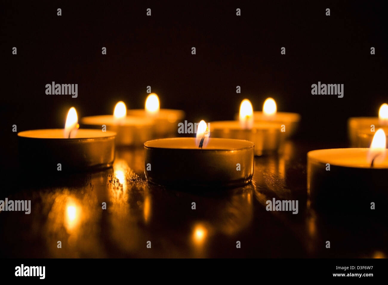 Reflection candles hi-res stock photography and images - Alamy