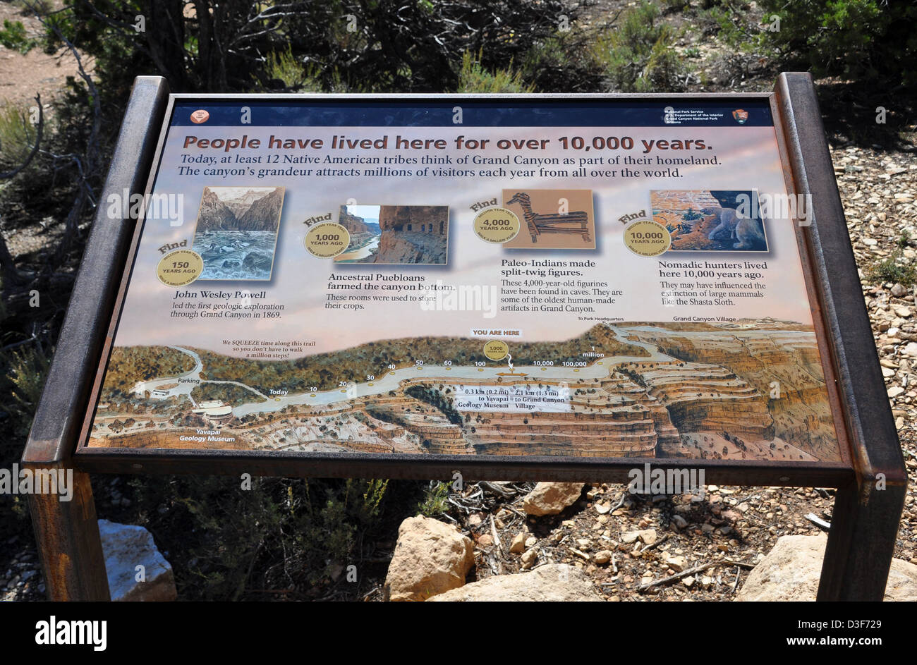 The Grand Canyon Trail of Time showcases the geological history of the ...