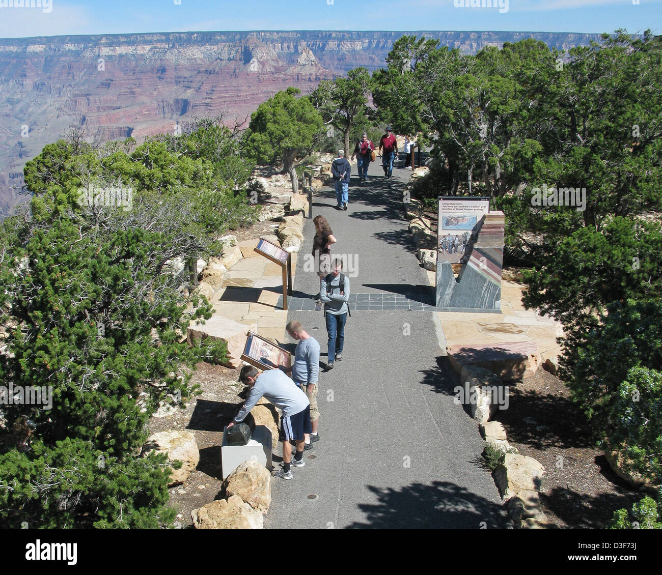 The Trail of Time at Grand Canyon National Park showcases the ...