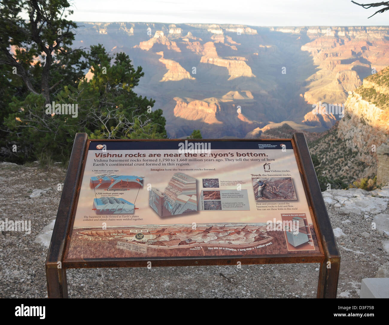 The Trail of Time in Grand Canyon National Park showcases the ...