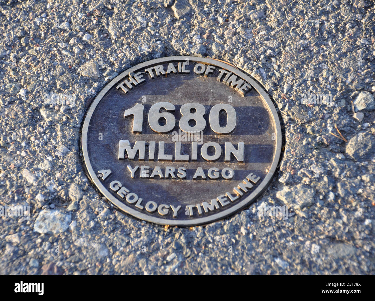 The Grand Canyon's Trail of Time exhibit provides a geological timeline ...