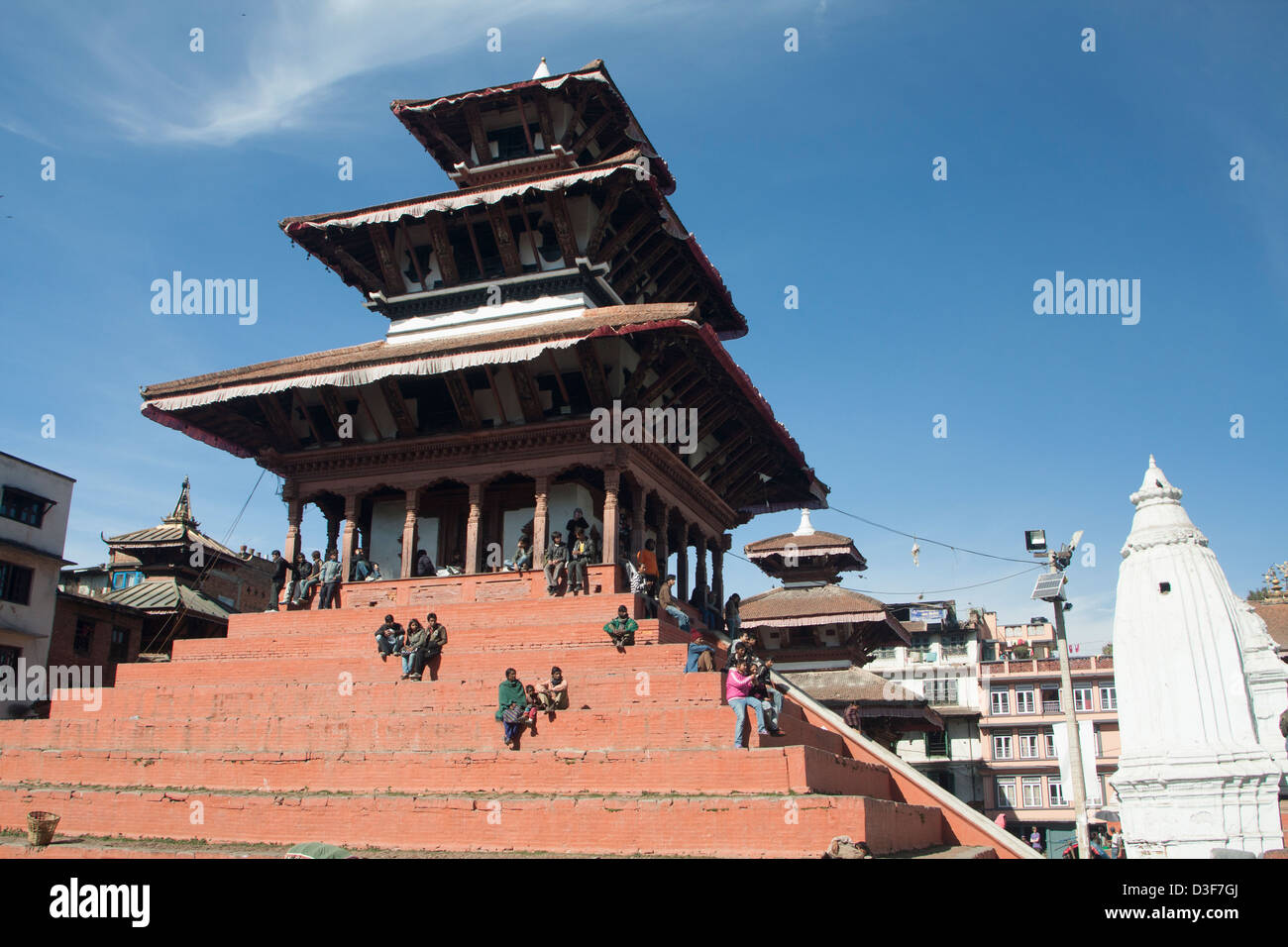 Nepal, kathmandu, durbar square, temples Stock Photo - Alamy