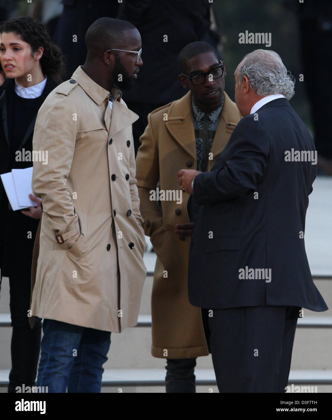 Sir Philip Green ( R ) arrives for the Burberry Prorsum - London ...