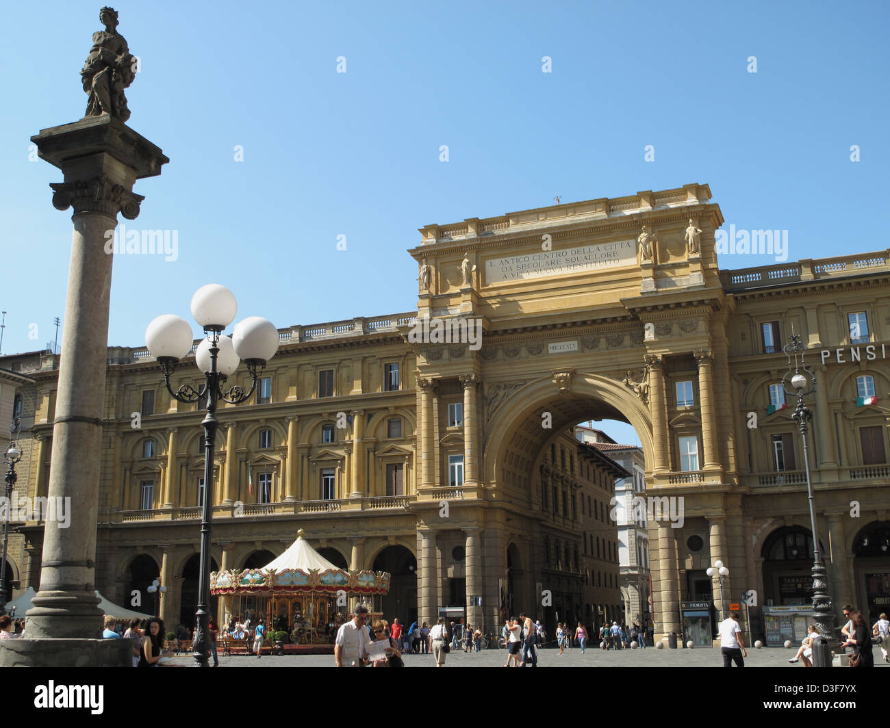 Column of abundance florence hi-res stock photography and images - Alamy