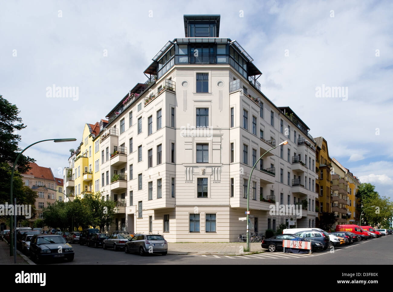 Berlin, Germany, renovated corner house in Berlin-Schoeneberg Stock ...