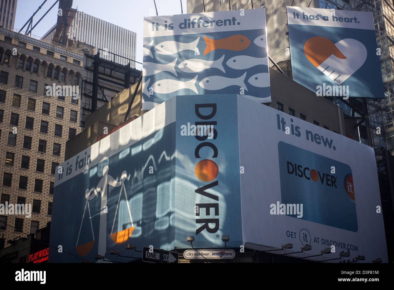 A billboard in Times Square in New York on Thursday, February 14, 2013 ...
