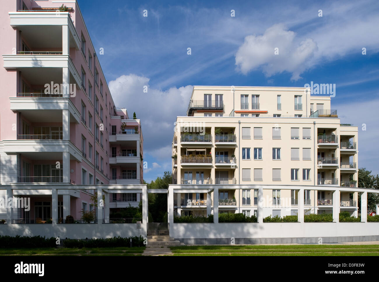 Berlin, Germany, Townhouses at Köbis triangle Stock Photo - Alamy