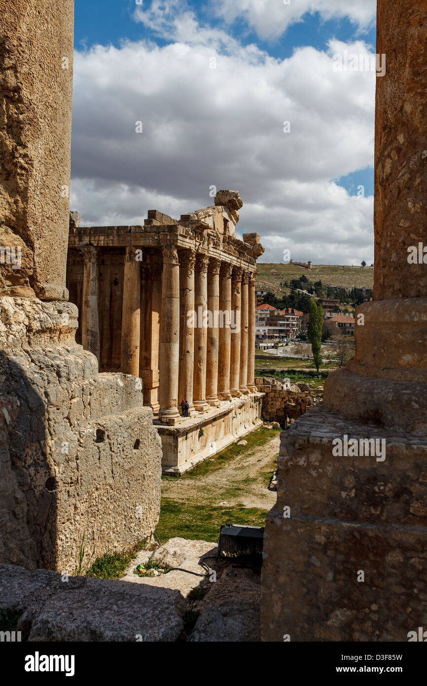 Venus temple ruins in Baalbek, Lebanon. Part of the ancient city ...