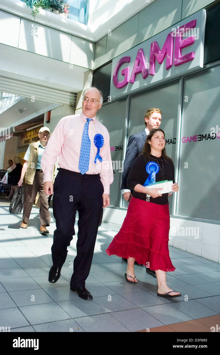 The former Conservative Party leader - Michael Howard MP campaigning in ...
