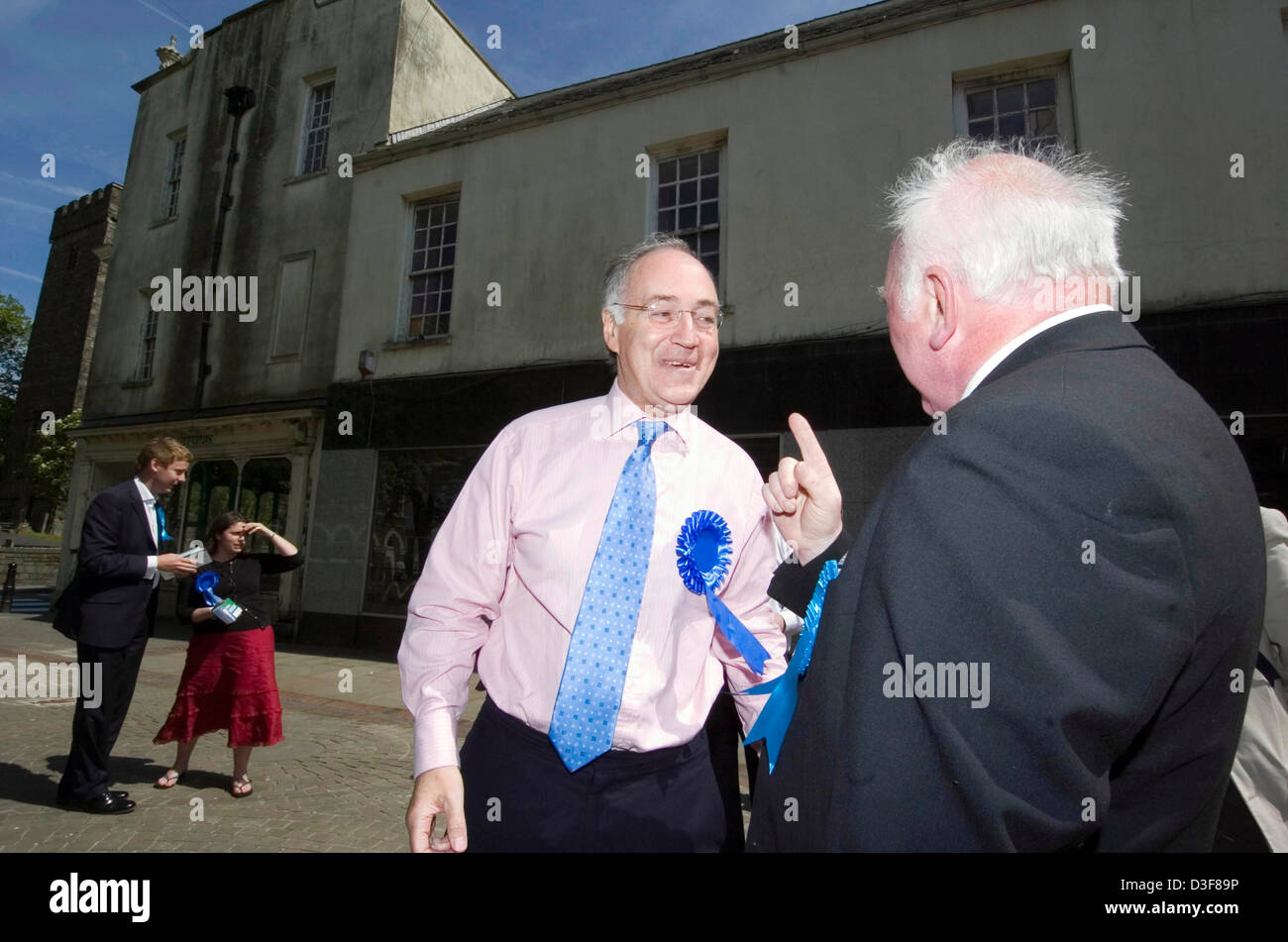 The former Conservative Party leader - Michael Howard MP campaigning in ...