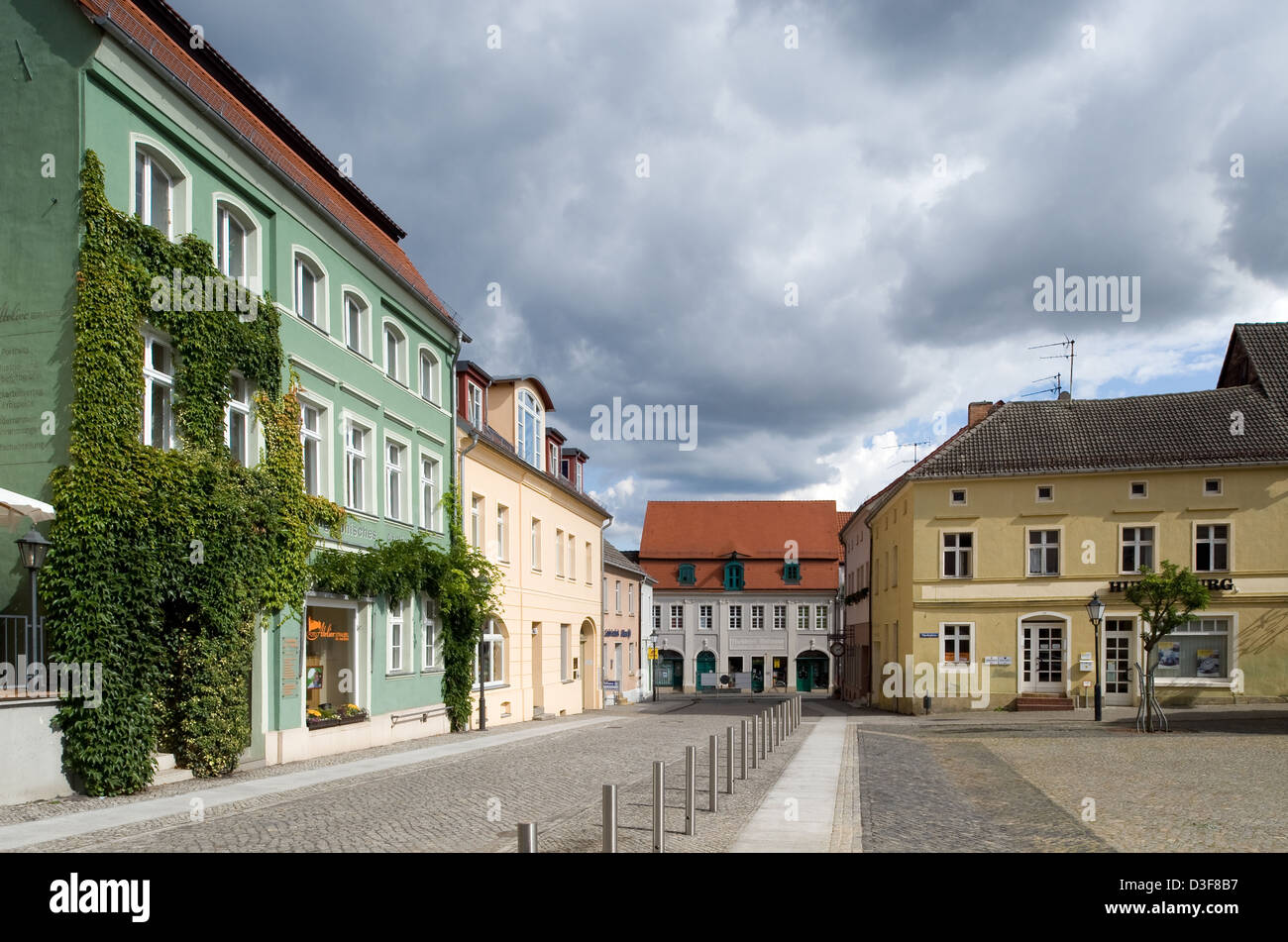 Bad Belzig, Germany, historic building on the market square of Bad ...