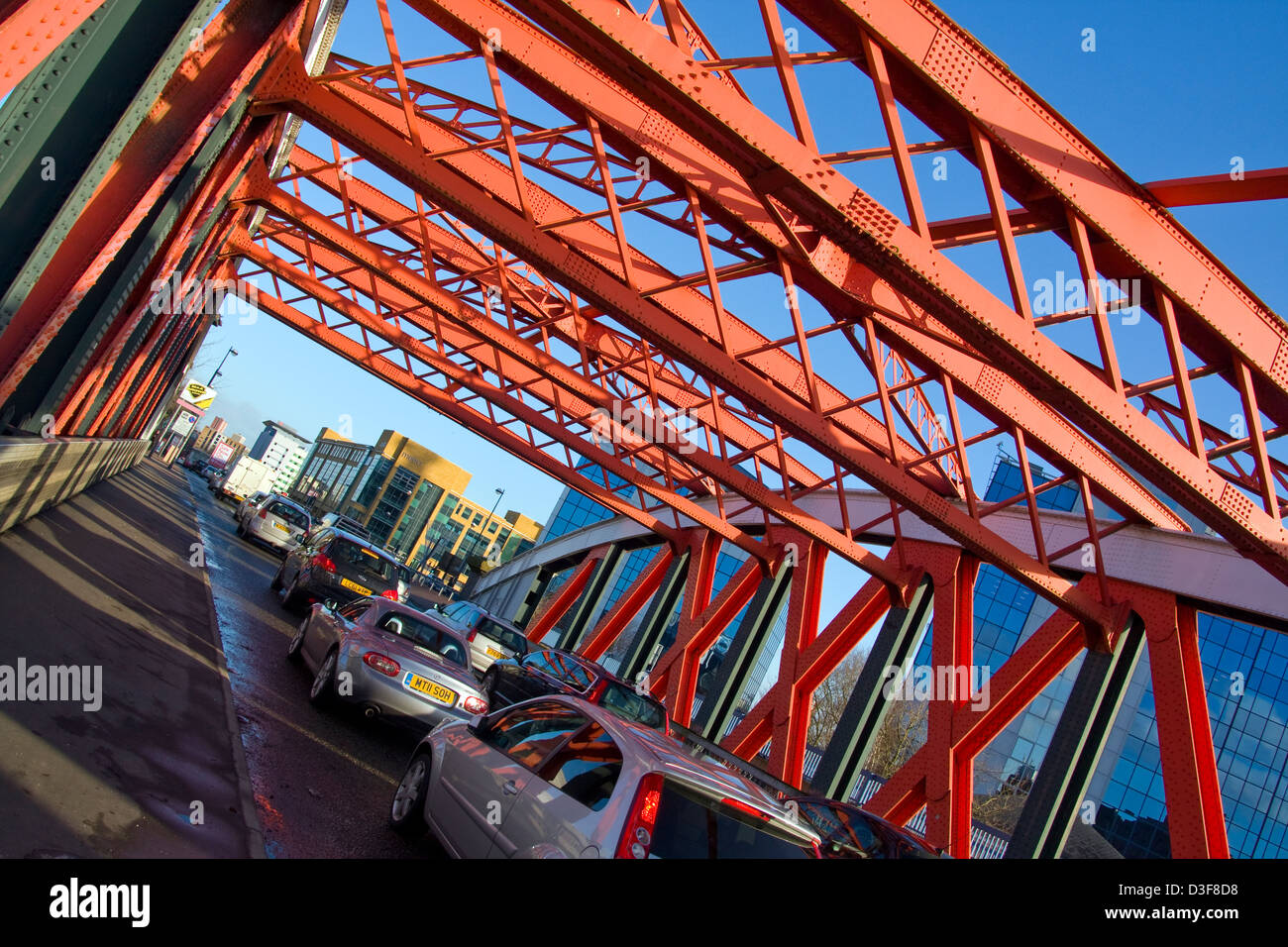 Trafford Road Bridge, the Gateway to Salford Stock Photo - Alamy