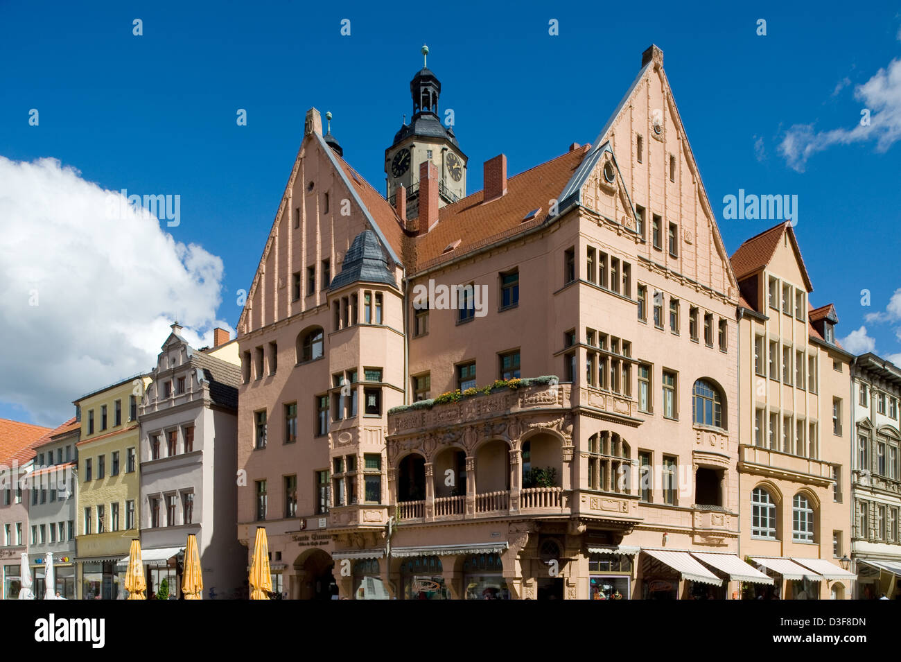 Wittenberg, Germany, historic building on the market square of ...