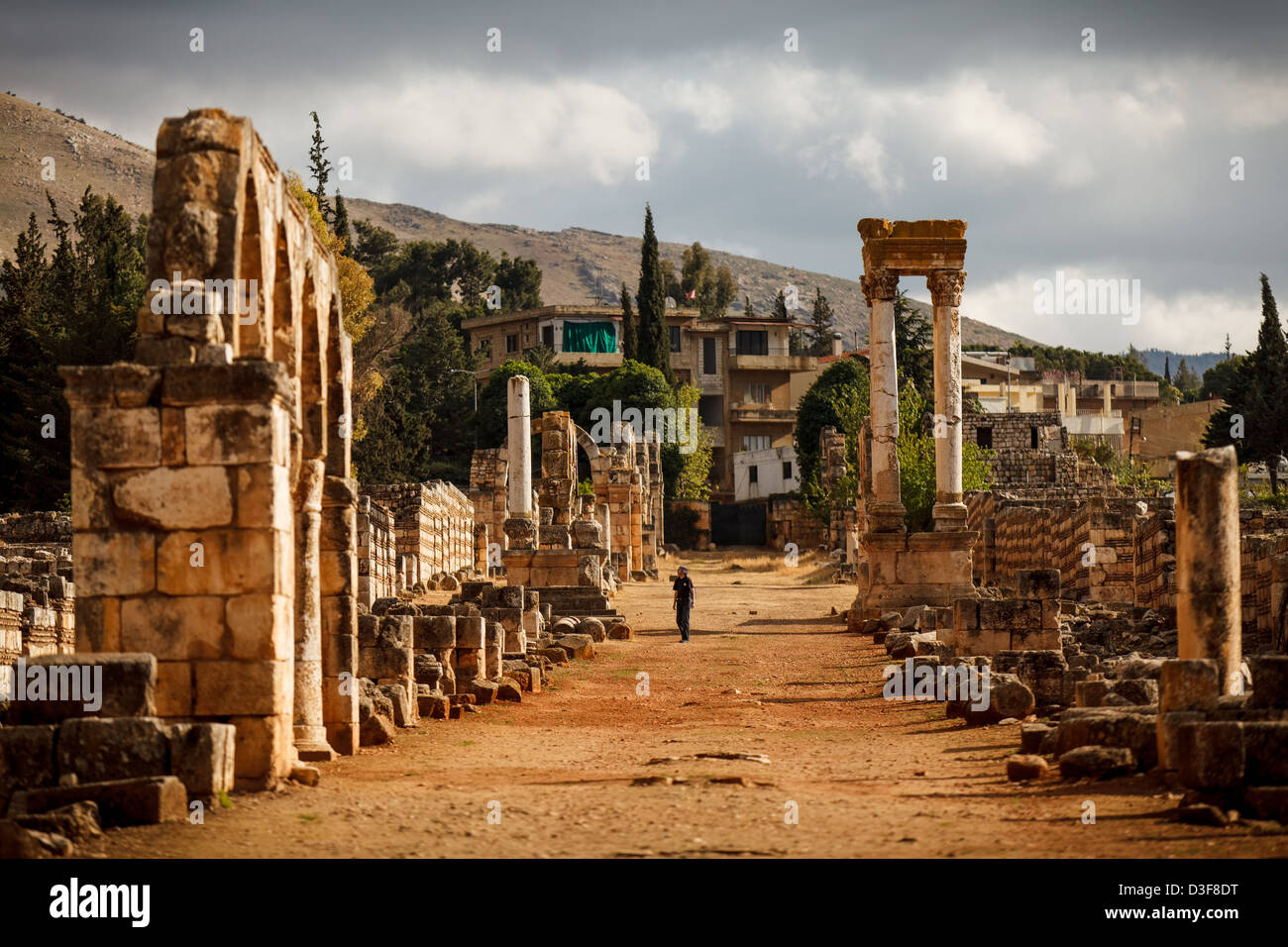 Ruins of the Umayyad city of Ayn Gerrha dating from the 8th century AD ...
