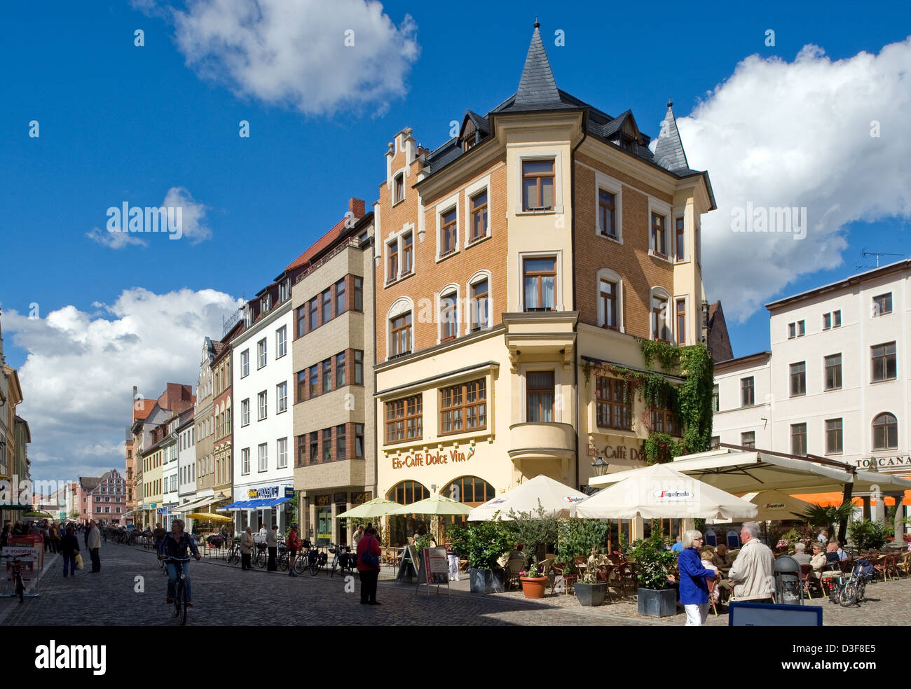 Wittenberg, Germany, building in the historic town of Wittenberg Stock ...
