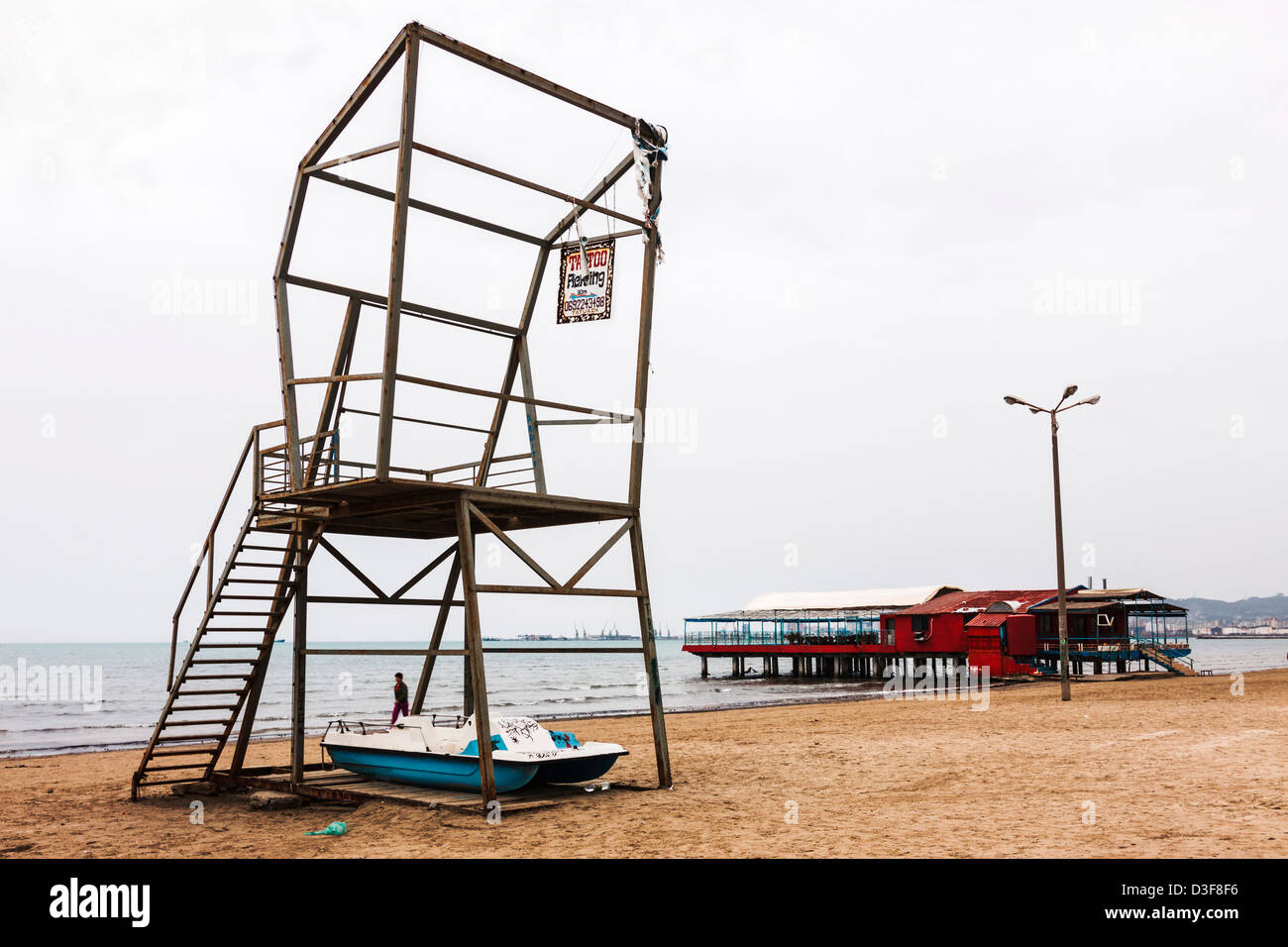 Off season Durres beach. Albania Stock Photo - Alamy