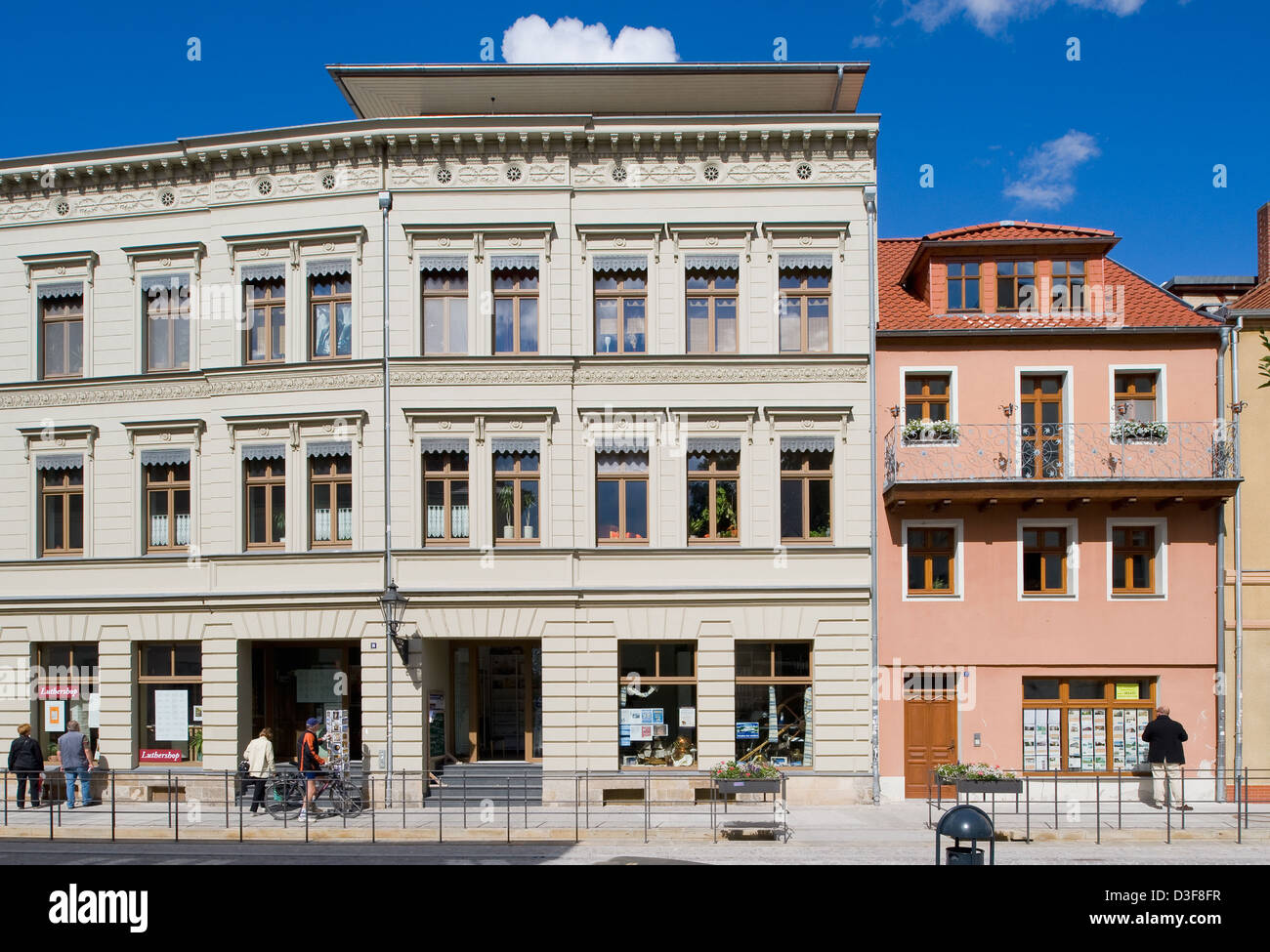 Wittenberg, Germany, historical center of Wittenberg Castle Street ...