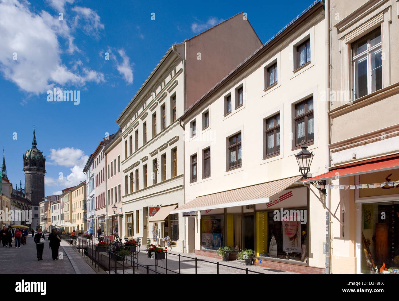Wittenberg, Germany, historical center of Wittenberg Castle Church ...
