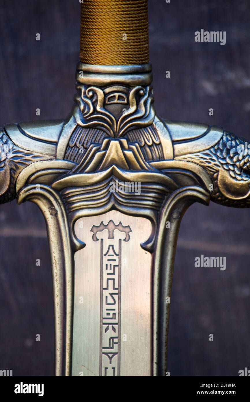 Ornate hilt medieval sword hi-res stock photography and images - Alamy