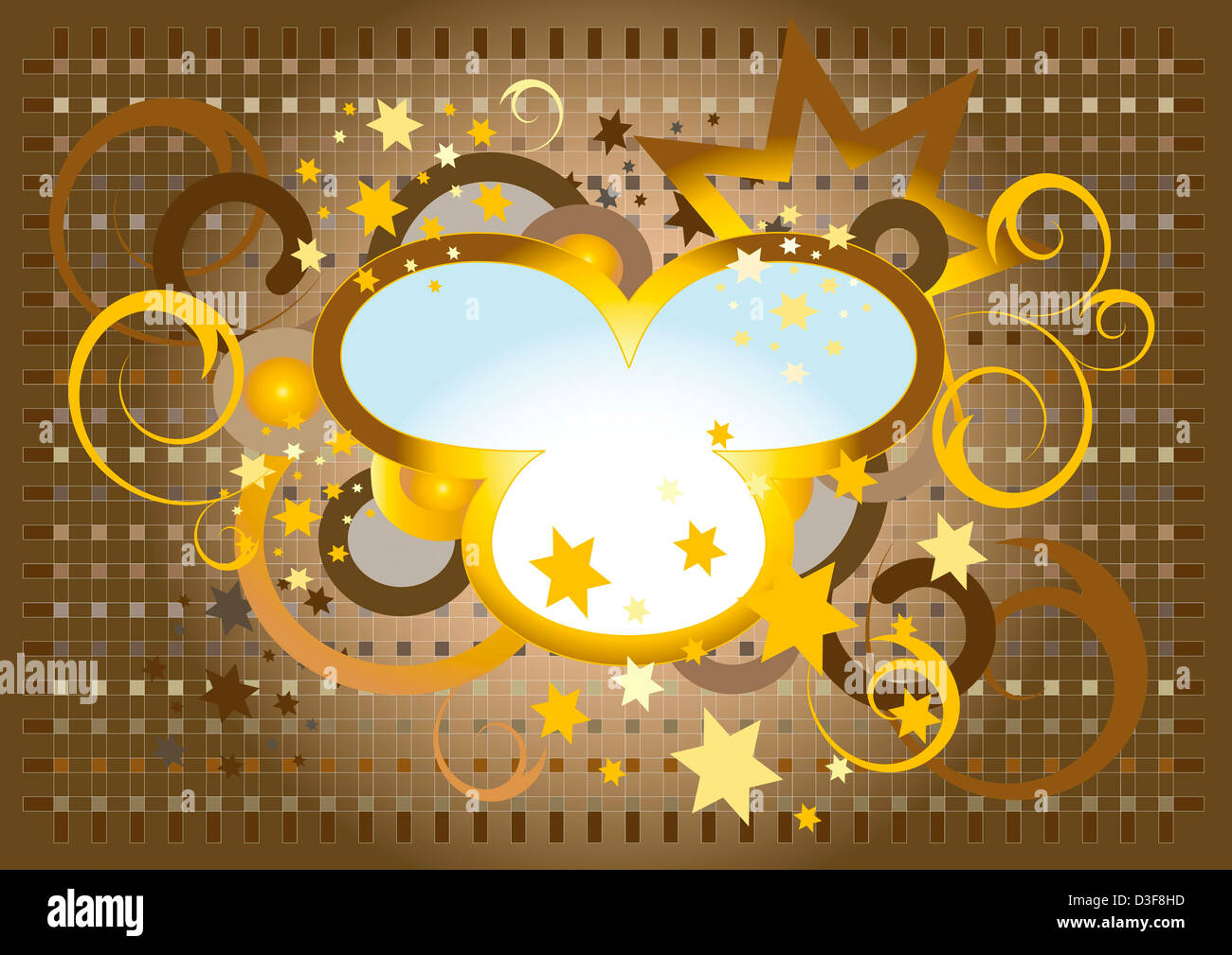 Abstract background with frame and starlet Stock Photo - Alamy