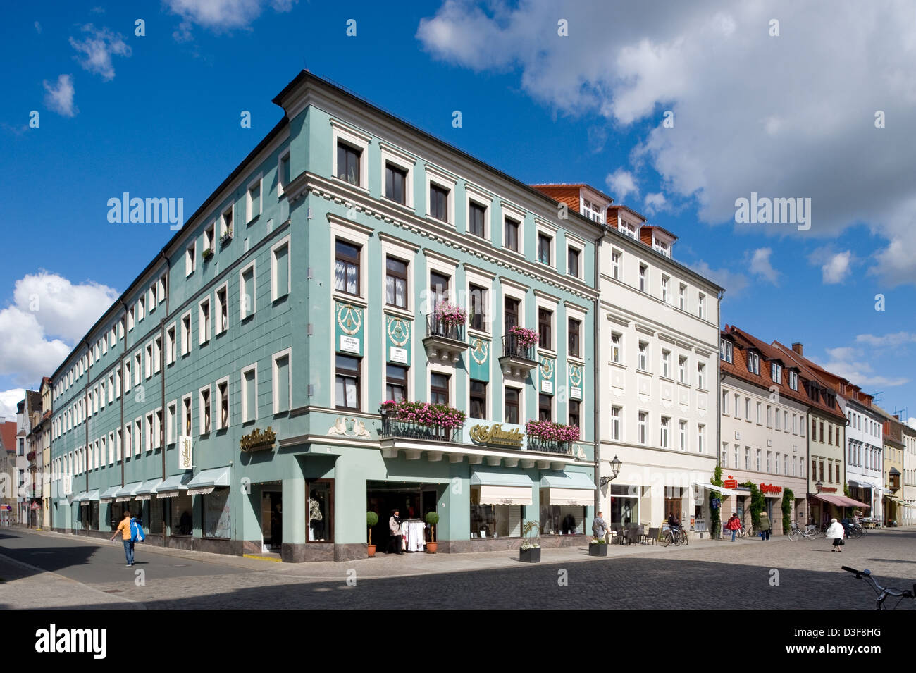 Wittenberg, Germany, historical center of Wittenberg on the marketplace ...