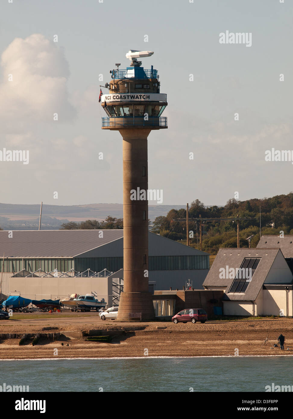 National Coastwatch Institution Tower Calshot Spit Hampshire England UK ...