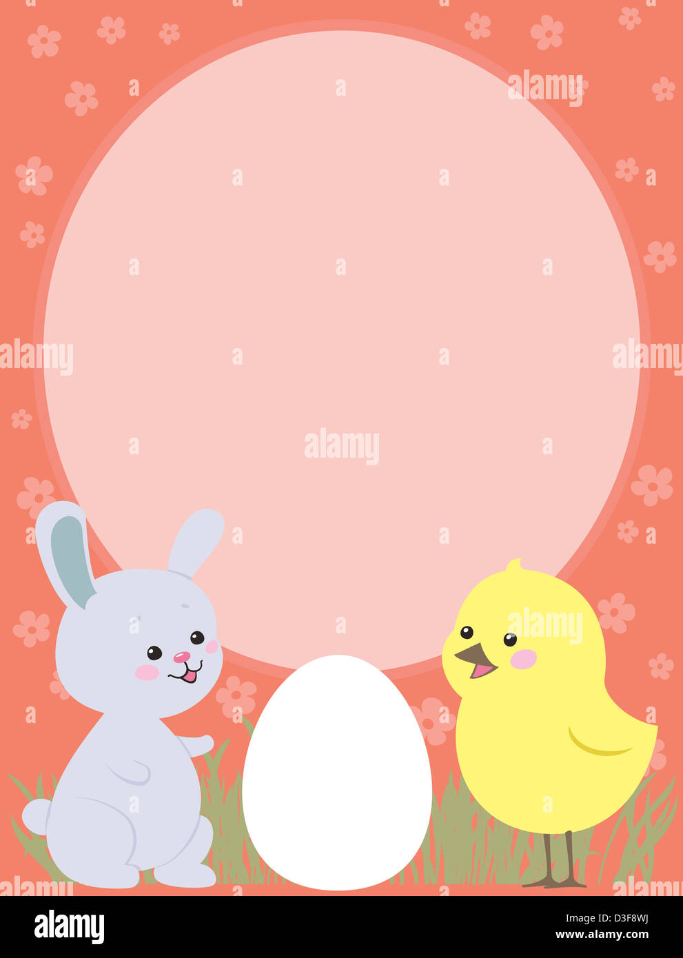 Easter Bunny and Chicken Stock Photo - Alamy